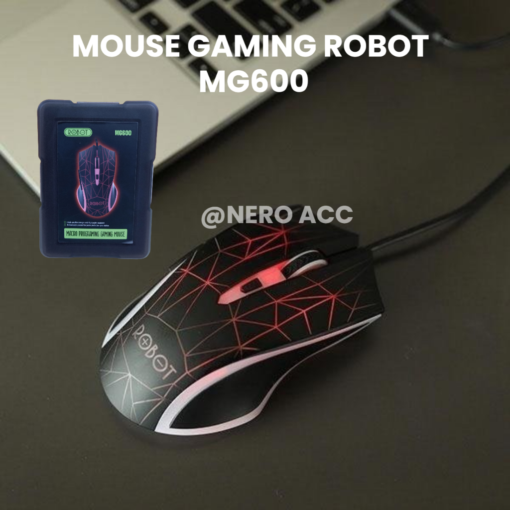 Jual Mouse Gaming ROBOT MG600 ORIGINAL / MOUSE GAMING WIRED KABEL ...