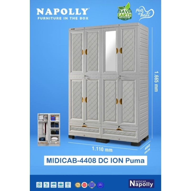 Jual LEMARI NAPOLLY MIDICAB 4408 - LEMARI PAKAIAN / LEMARI NAPOLLY ...