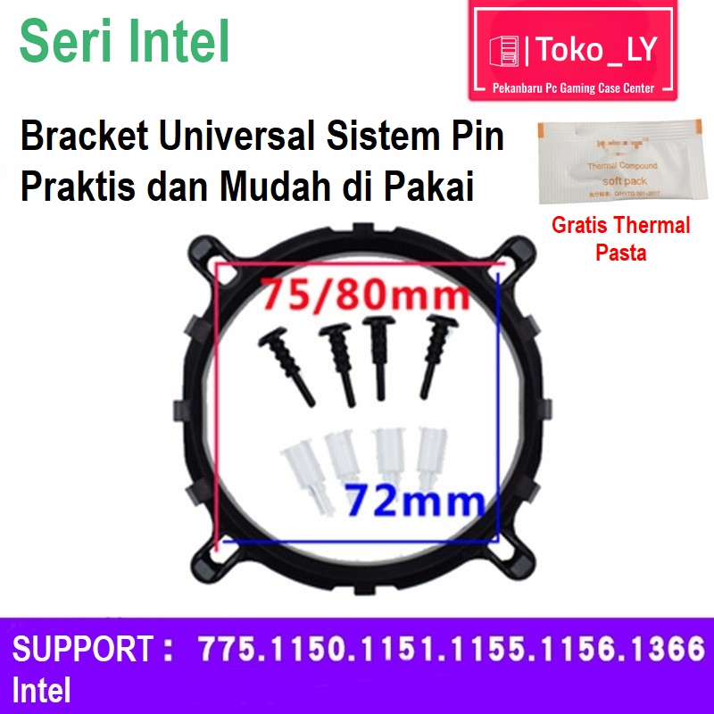 Jual Bracket HSF CPU Intel LGA 775, 115x, 1200, 1700 Alder Lake Raptor ...