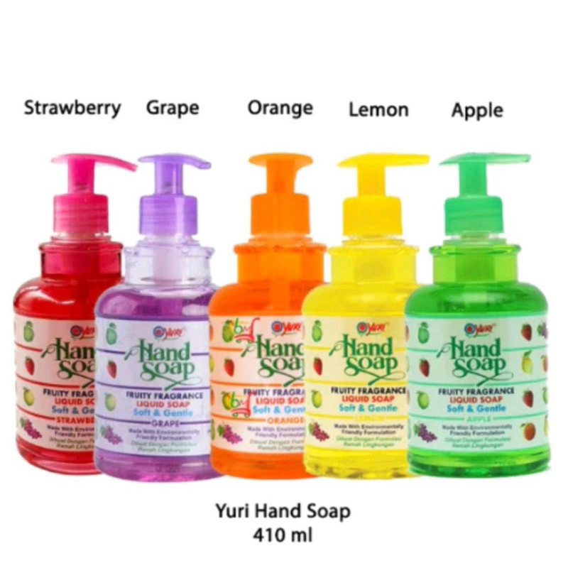 Jual Yuri Hand Soap Sabun Cuci Tangan Pump 410 ml Handwash Handsoap ...