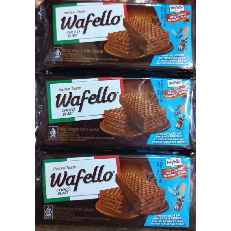 Jual Roma Wafer Wafello Choco Blast 1 Pack Isi 10 Sachet @17g | Shopee ...