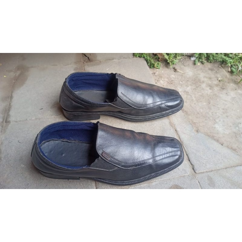 Jual sepatu pantofel kulit polos 42 second | Shopee Indonesia