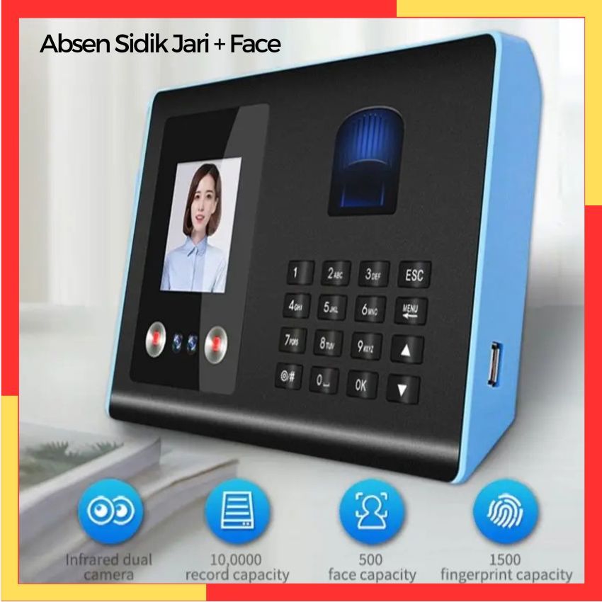 Jual Mesin Absen Sidik Jari Wajah Face Recognition Fingerprint Absensi Karyawan Siswa Kelas ...