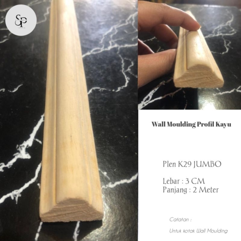 Jual lis profil wall moulding Kode Lis K29 JUMBO panjang 2M Wall ...