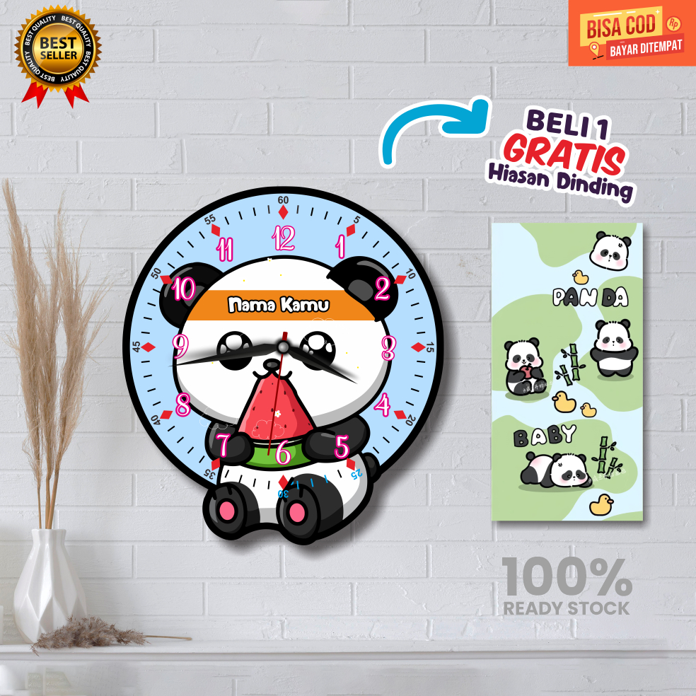 Jual Grosir jam dinding Beli 1 GRATIS 1 hiasan dinding/jam dinding anak ...