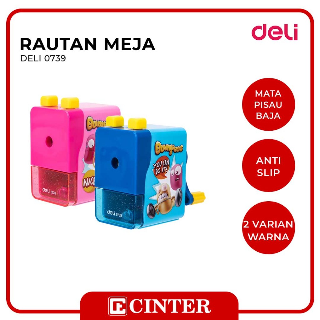 Jual DELI - PERUNCING / PERAUT PENSIL MEJA WARNA DELI 0739 | Shopee ...