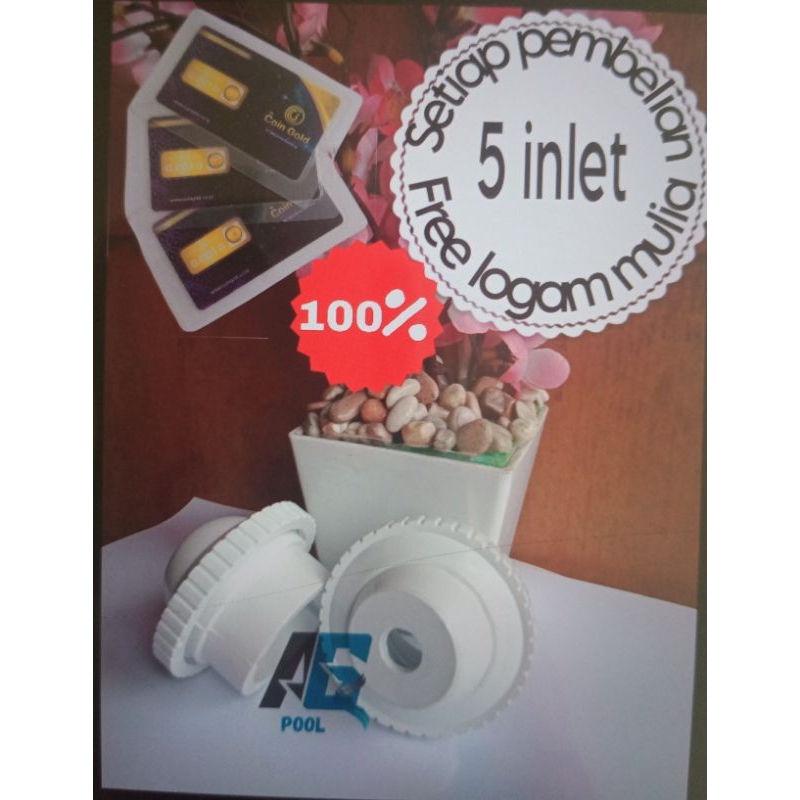 Jual Inlet Kolam Renang Polos dan Drat 1,5in | Shopee Indonesia