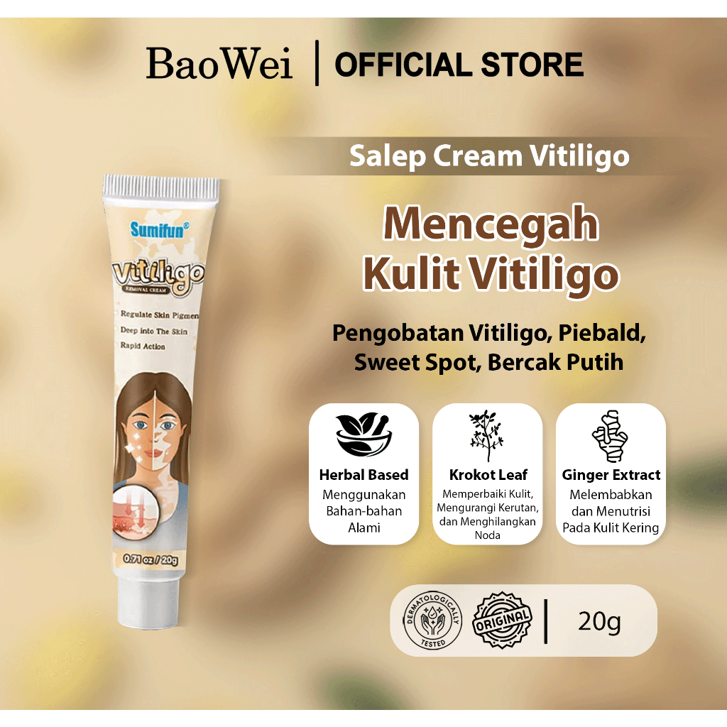 Jual 【ORIGINAL】Salep vitiligo Obat vitiligo kulit bercak belang putih ...