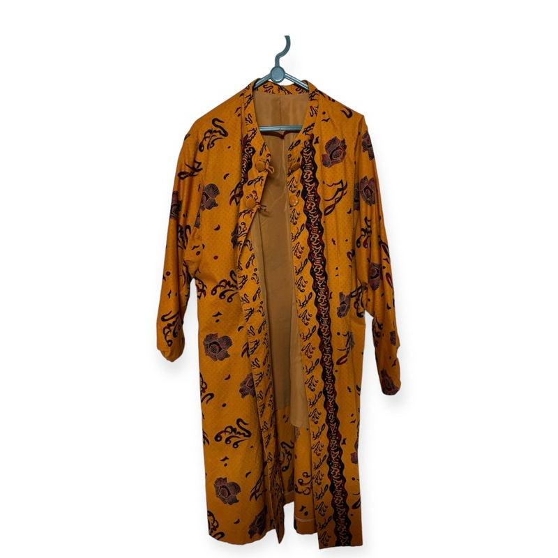 Jual Baju batik classic kaligrafi bunga raflesia lengan panjang long ...