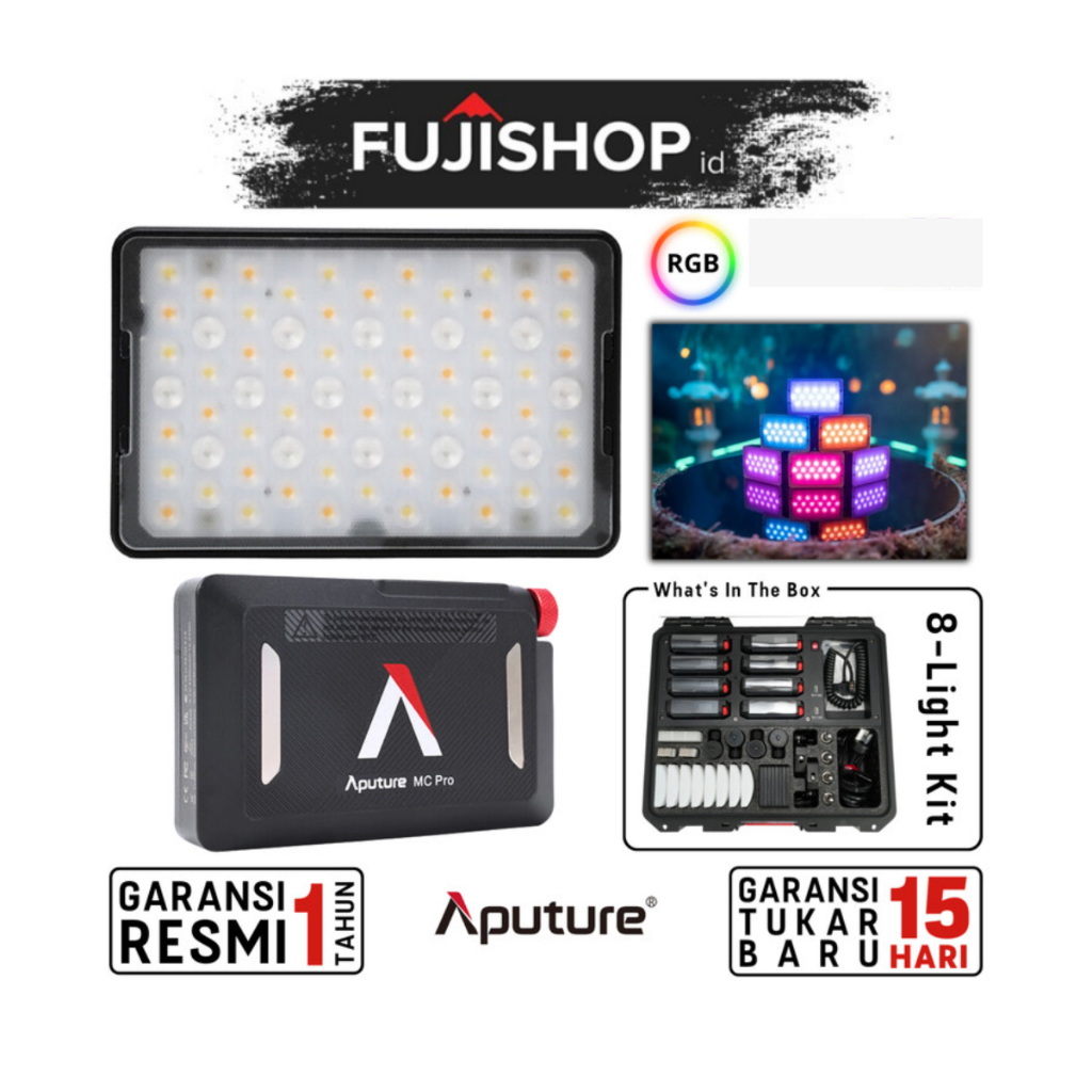 Jual Aputure Amaran MC Pro RGB LED Light Panel / Aputure Mini LED Panel ...