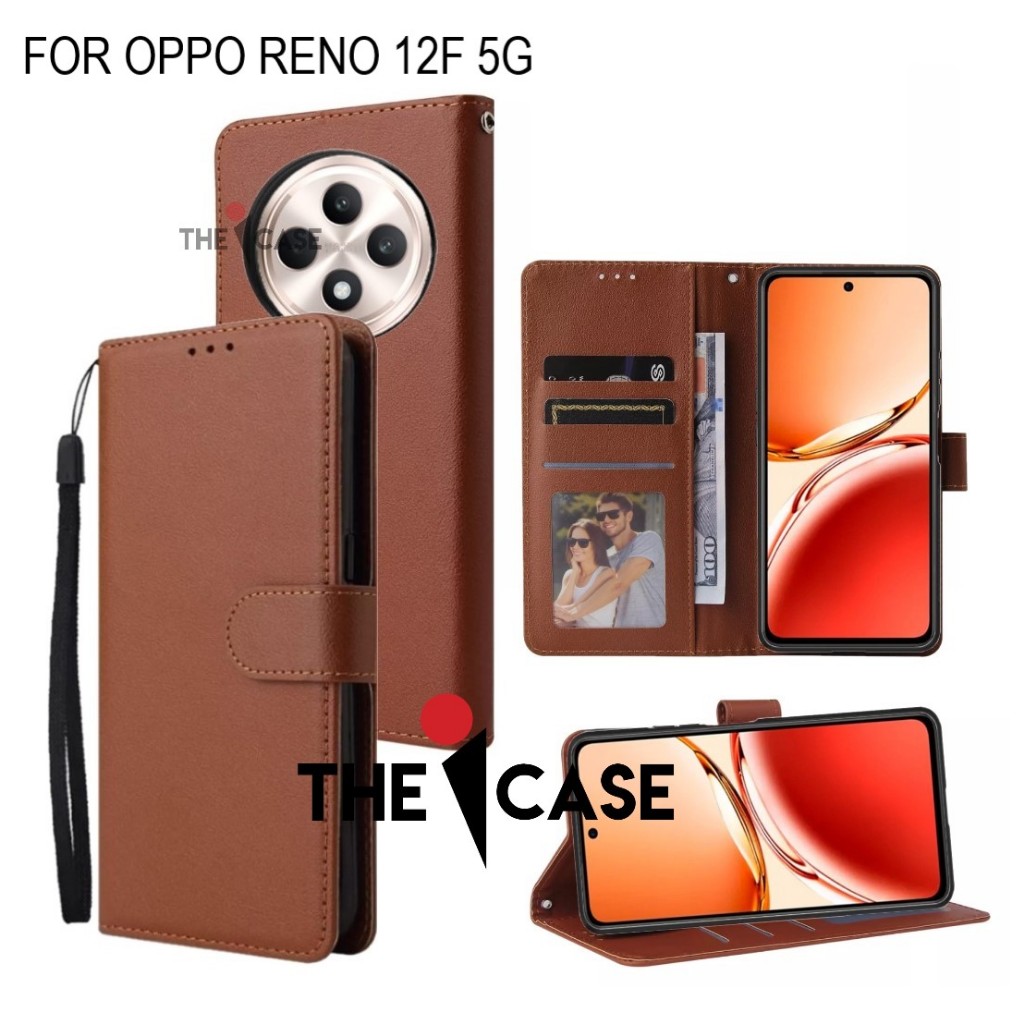 Jual Casing oppo reno 12f 5g model flip buka tutup case kulit ada ...