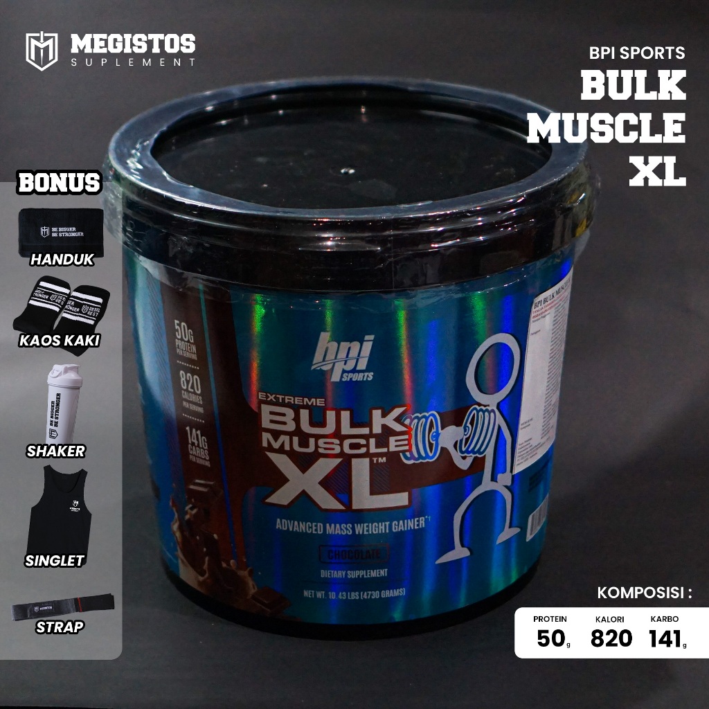 Jual Bpi Sports Bulk Muscle XL 10 Lb Weight Mass Gainer BPI BULK | Shopee Indonesia
