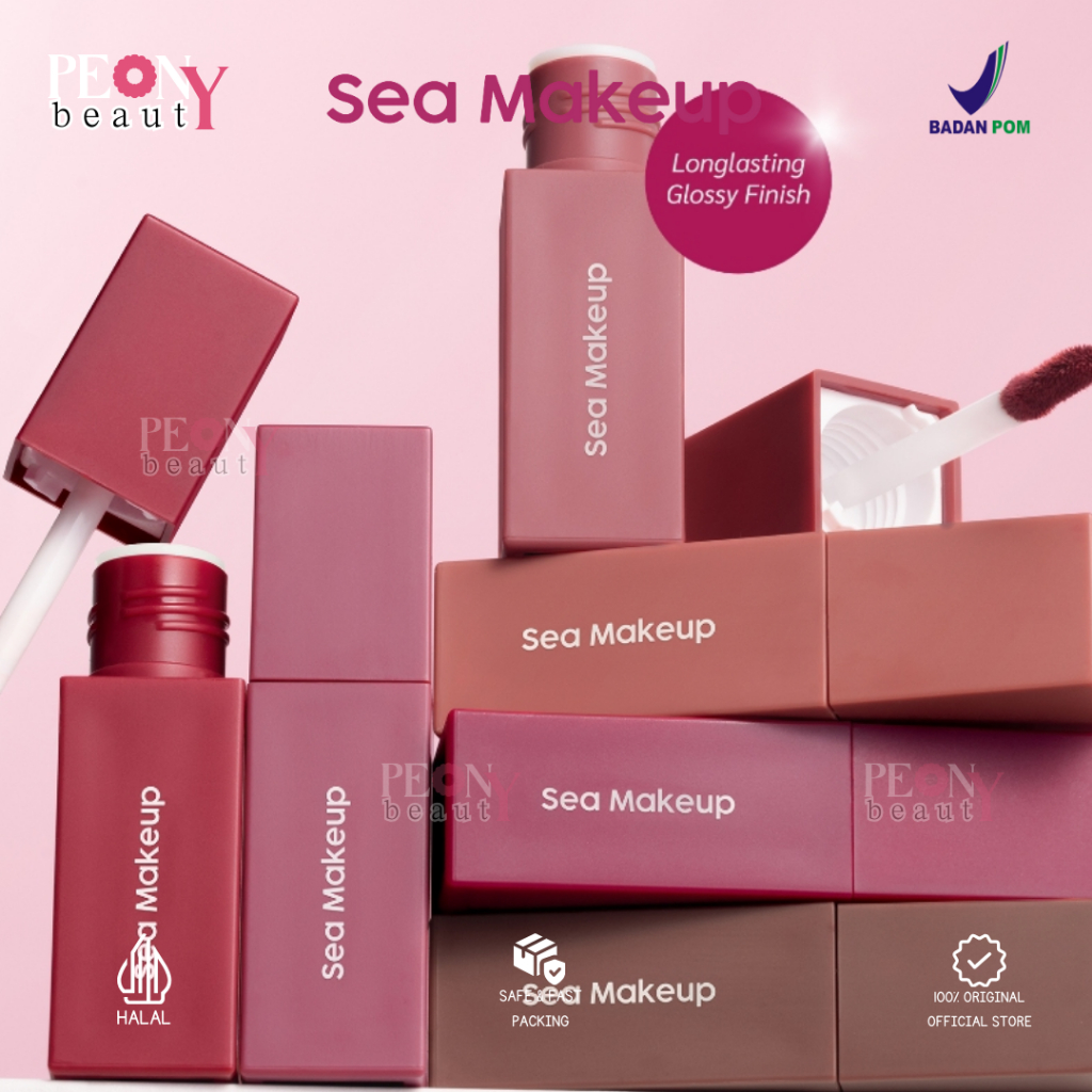 Jual Sea Makeup Lacquer Shake Lip Ink Longlasting Lip Ink | 3.8ml ...