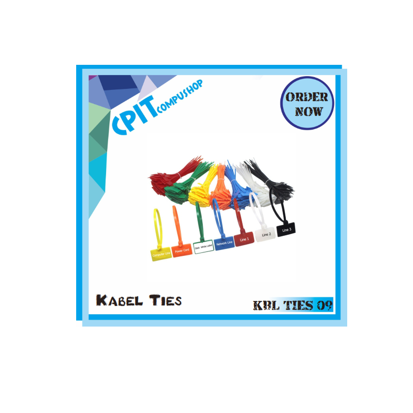 Jual Kabel Tis Putih Name Tag Label 100 Pcs | Shopee Indonesia