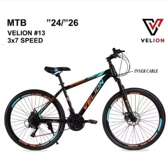Jual SEPEDA MTB 26 VELLION OPERAN 7 SPEED + REM CAKRAM + FRAME TEBAL ...