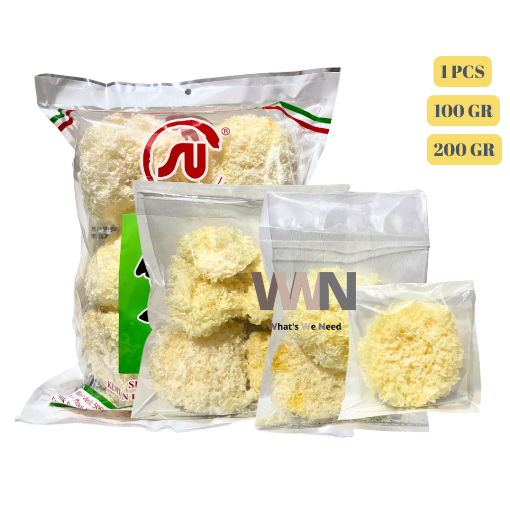 Jual Yin Er Yiner Jamur Salju Putih Kering Bai Mu Er White Fungus 100GR ...
