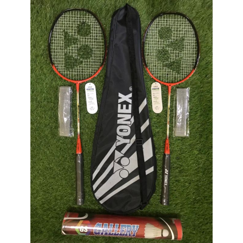 Jual (COD) RAKET BADMINTON PAKET LENGKAP RAKET+TAS+GRIP+SUTTLECOCK ...