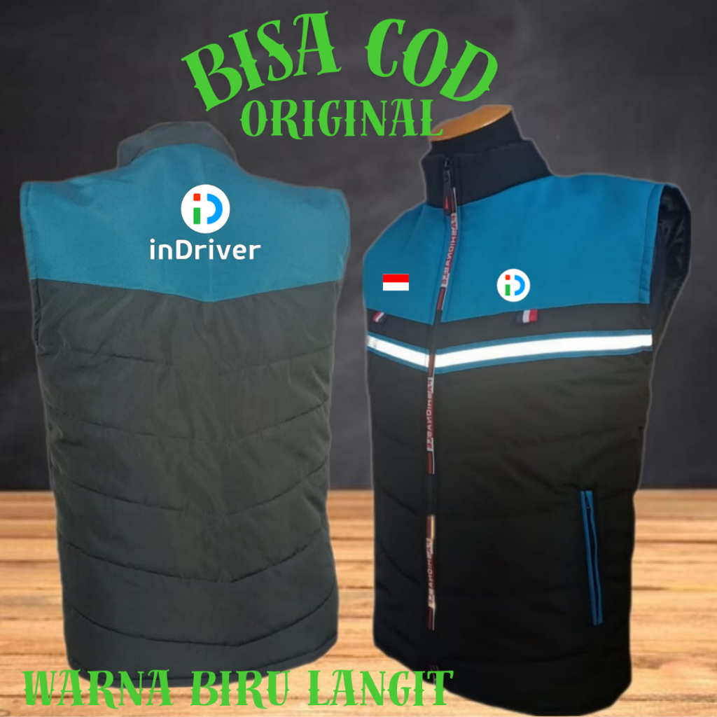 Jual Terbaru Jaket Bomber Pria Original Logo Driver ( inDriver ) Jaket ...