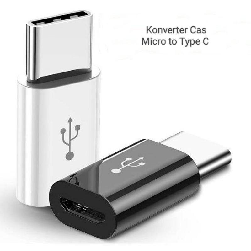 Jual Converter Micro to Type C Konektor Sambungan Kabel Cas Konverter ...