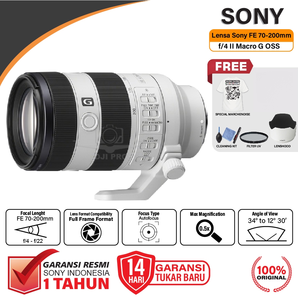 Jual Sony FE 70-200mm f4 II Macro G OSS Lensa Sony FE 70-200 mm f/4 ...