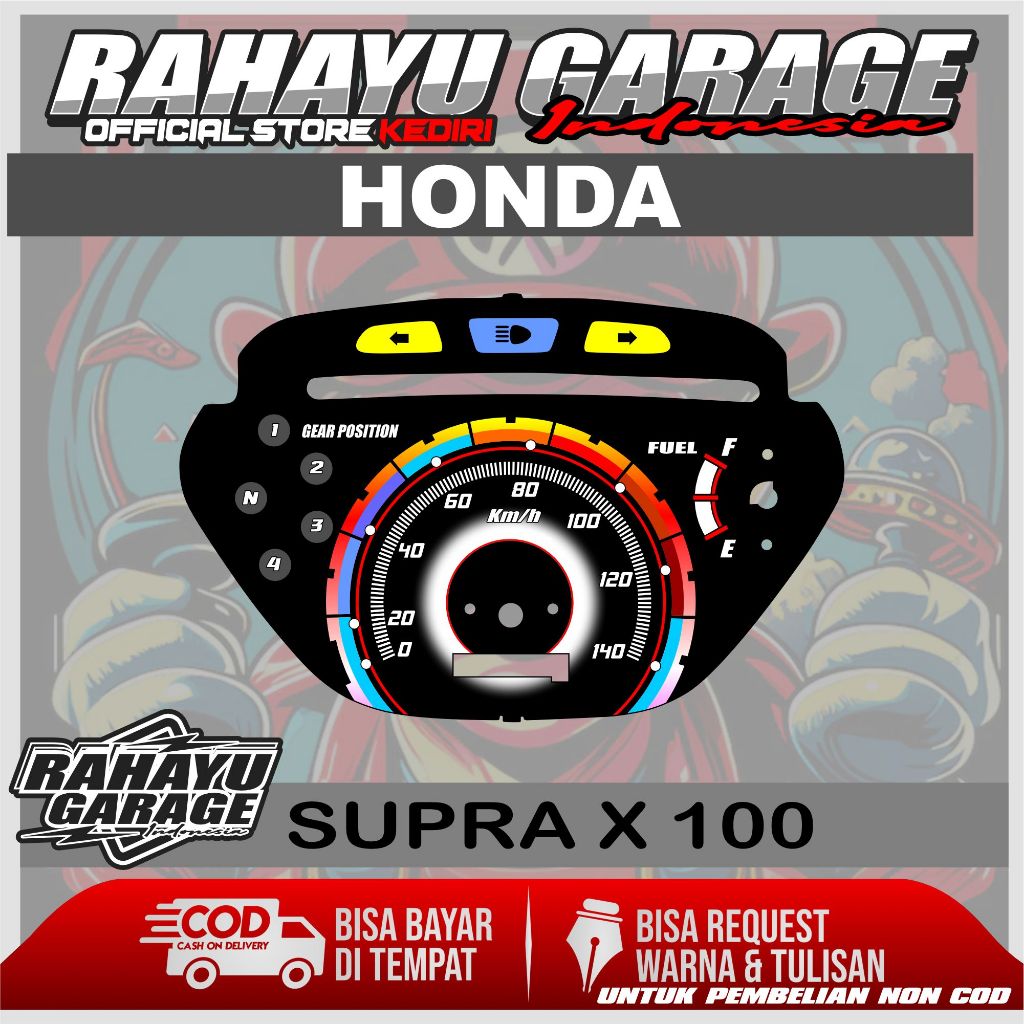 Jual PAPAN SPEEDOMETER CUSTOM SUPRA FIT DAN SUPRA X 100 | Shopee Indonesia