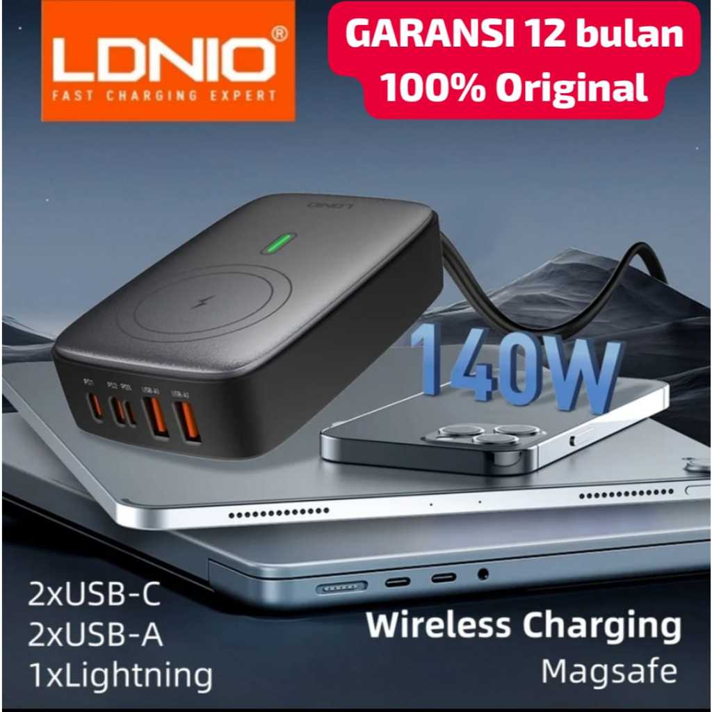 Jual Smart Charging LDNIO Desktop Wireless Q4010 GaN 140w Super Fast ...