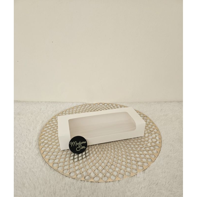 Jual BOX IVORY - DUS BROWNIES - KOTAK ROTI - KARDUS 25x10x5 - JENDELA ...