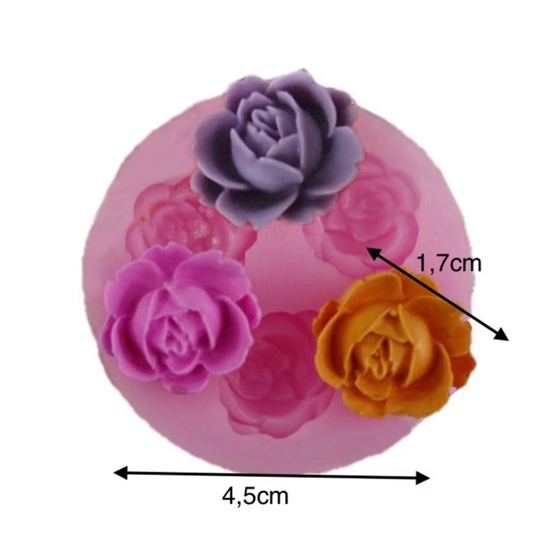 Jual cetakan bunga MINI KECIL silicone/cetakan coklat/cetakan fondant ...