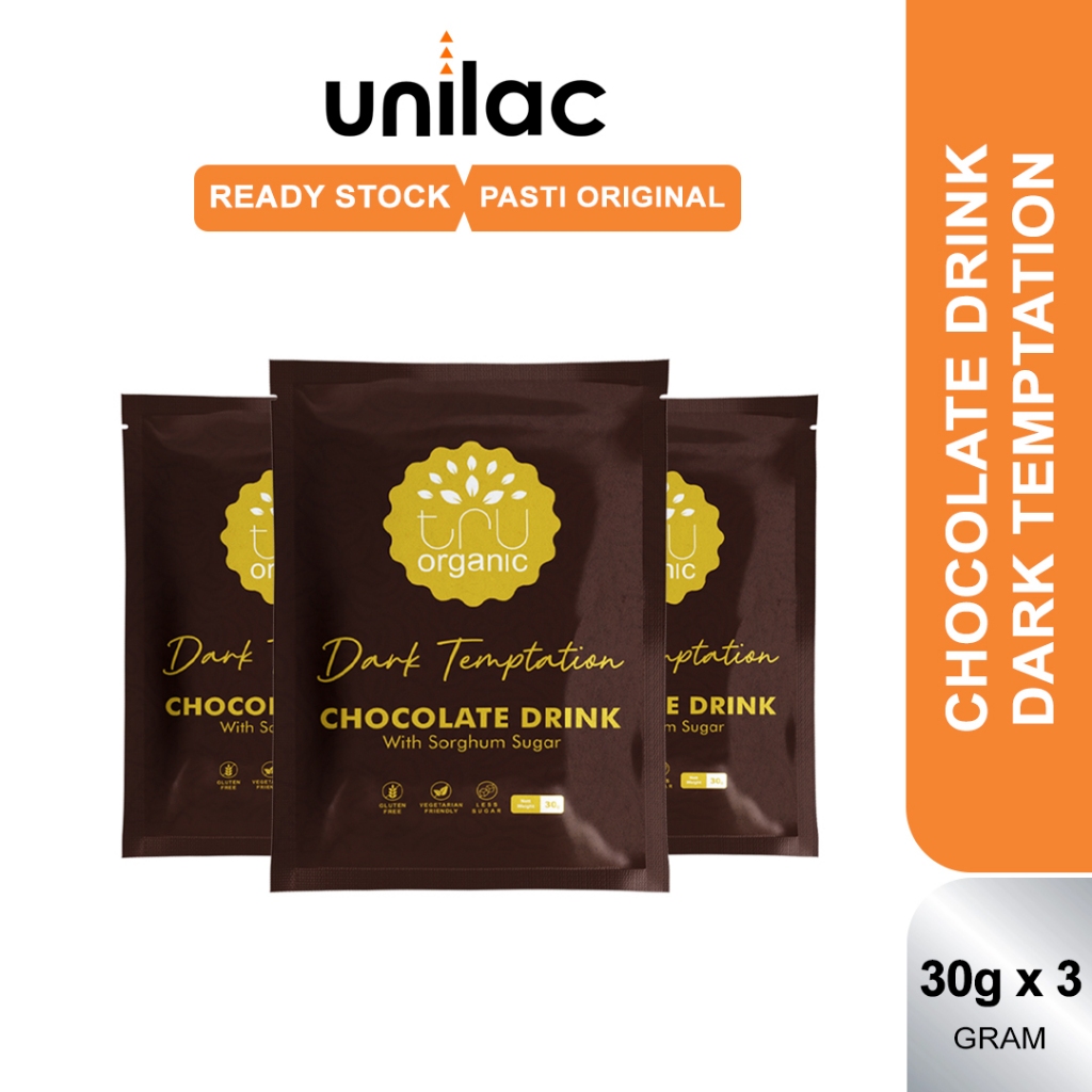 Jual Minuman Coklat Rendah Kalori Gula Sorghum | TruOrganic Dark ...