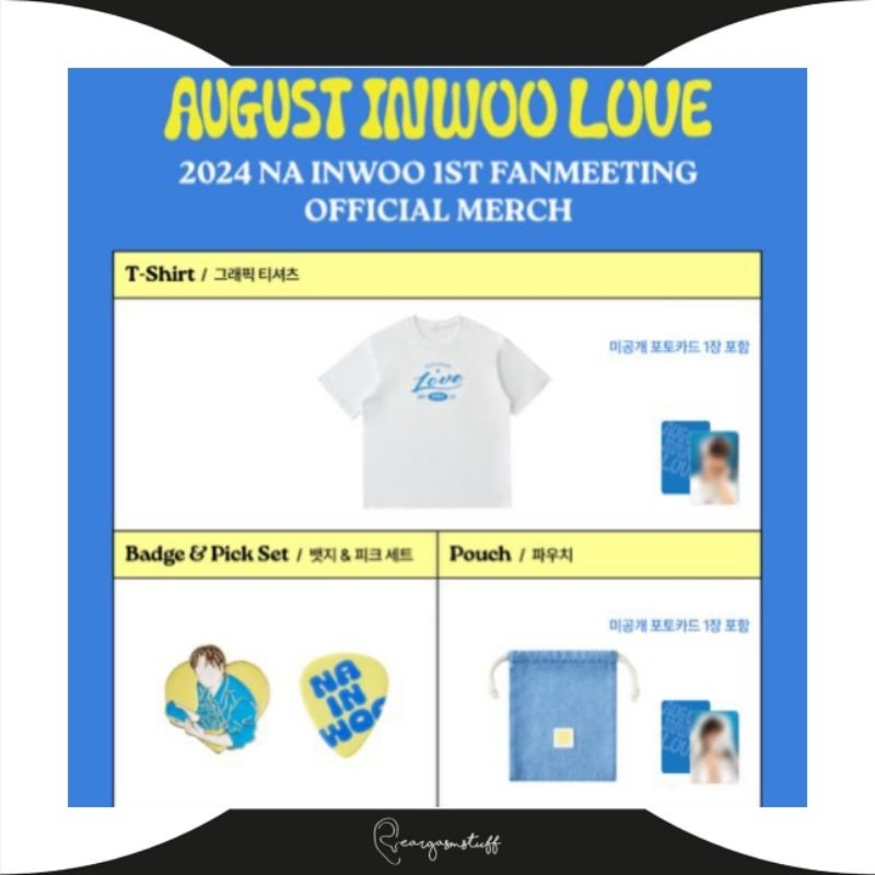 Jual NA INWOO 1ST FANMEETING AUGUST INWOO LOVE OFFICIAL MERCHANDISE ...