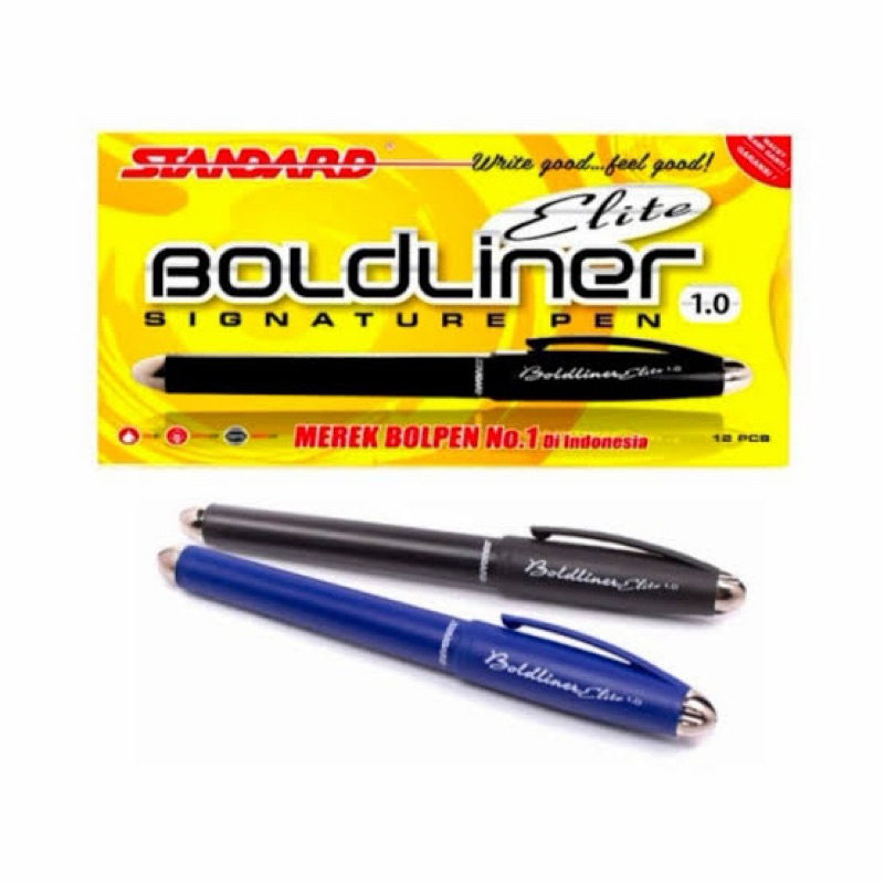 Jual PEN TANDA TANGAN STANDARD BOLDLINER | HITAM | 1.0 mm | SIGN PEN ...