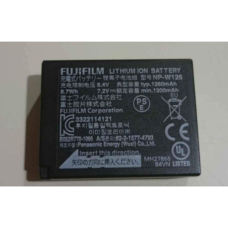 Jual Fujifilm Battery NP-W126 Lithium ION Battery | Shopee Indonesia