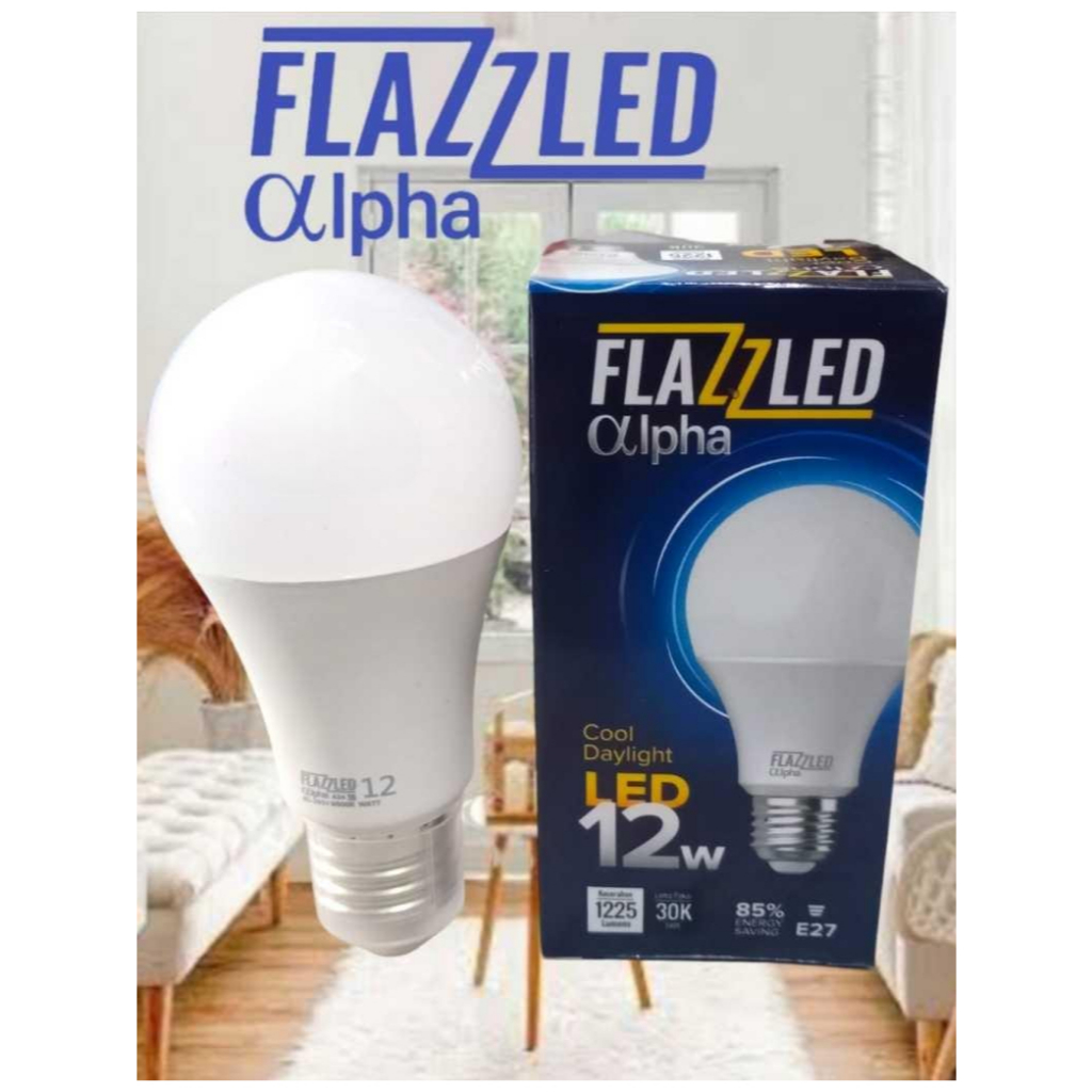 Jual LAMPU FLAZZLED ALPHA BULB 12 W CAHAYA PUTIH SUPER TERANG (LAMPU ...