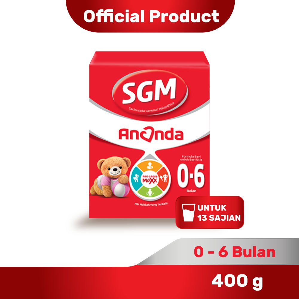 Jual Susu SGM Ananda 1 Formula Bayi Bubuk 0-6 Bulan 400g | Shopee Indonesia