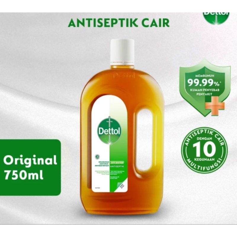 Jual Dettol Antiseptic Liquid - Botol 750ml | Shopee Indonesia