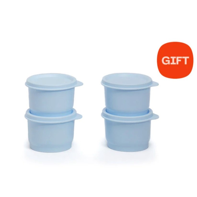 Jual Tupperware Toples Mini Snack Cup Biru SATUAN | Shopee Indonesia