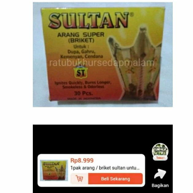 Jual arang briket super sultan isi 30pc arang bulat kecil | Shopee ...