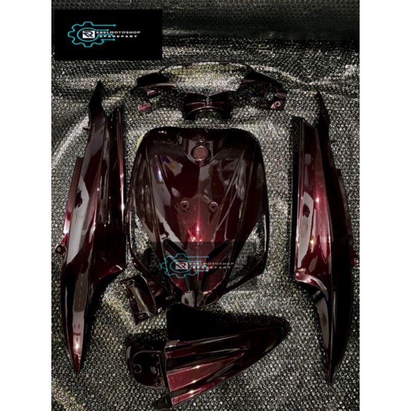 Jual Cover full body halus Yamaha mio sporty warna moonlight red ...