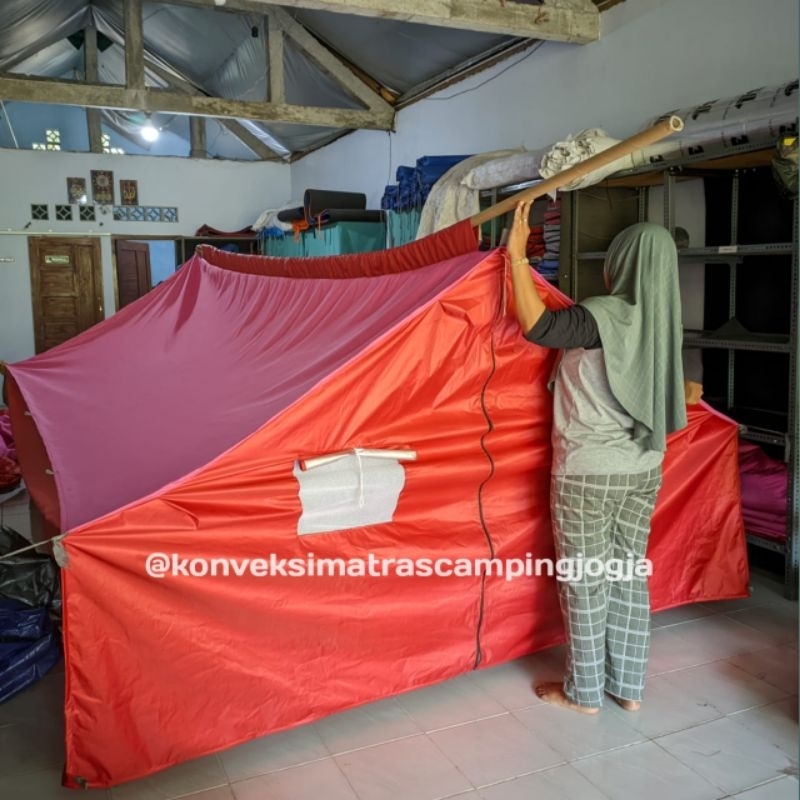 Jual Tenda Pramuka Taslan/Cordura, Atap bahan Taslan/Cordura Dinding ...