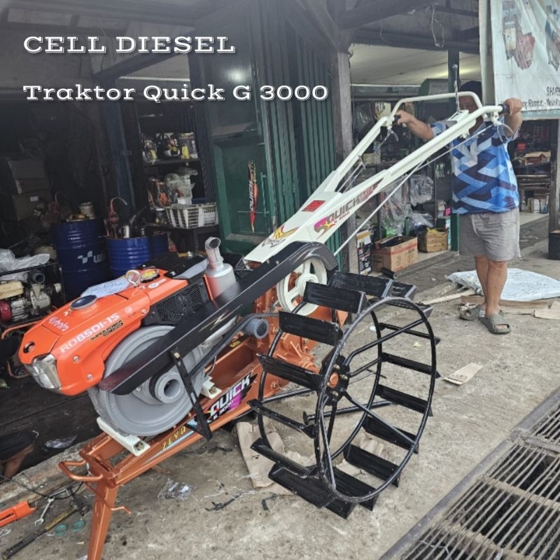 Jual mesin traktor sawah QUICK G 3000 ZEVA + KUBOTA RD 85 | Shopee ...