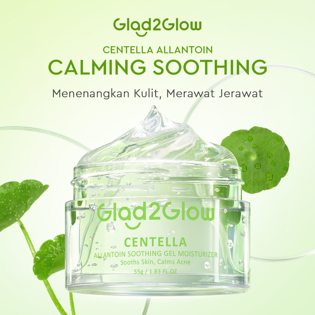Jual 【 55g 】Glad2Glow Centella Soothing Moisturizer Gel Cica Oil ... Jual 【 55g 】Glad2Glow Centella Soothing Moisturizer Gel Cica Oil ...