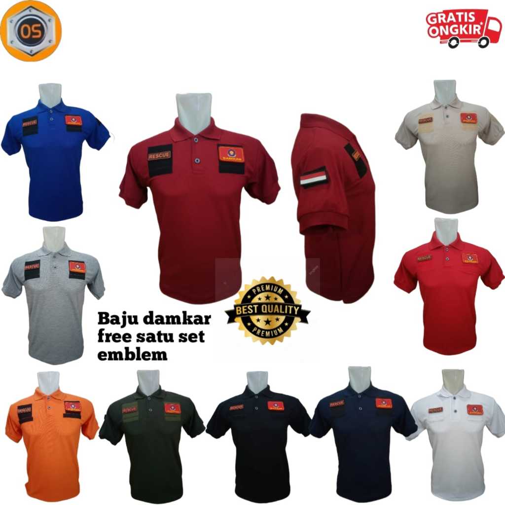 Jual Kaos Kerah VELCRO D.A.M.K.A.R RESCUE Bisa Dilepas Pasang | BAJU ...