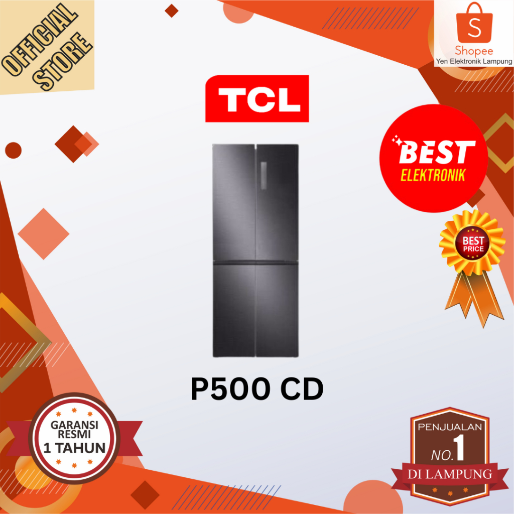 Jual KULKAS TCL P500 CD Lemari Es Side by Side Multidoor 4 pintu ...