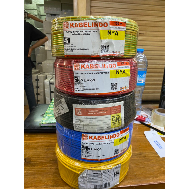 Jual Kabel LINDO NYA 4MM 1x4 MM Kawat 100 Meter / 4 Besar | Shopee Indonesia