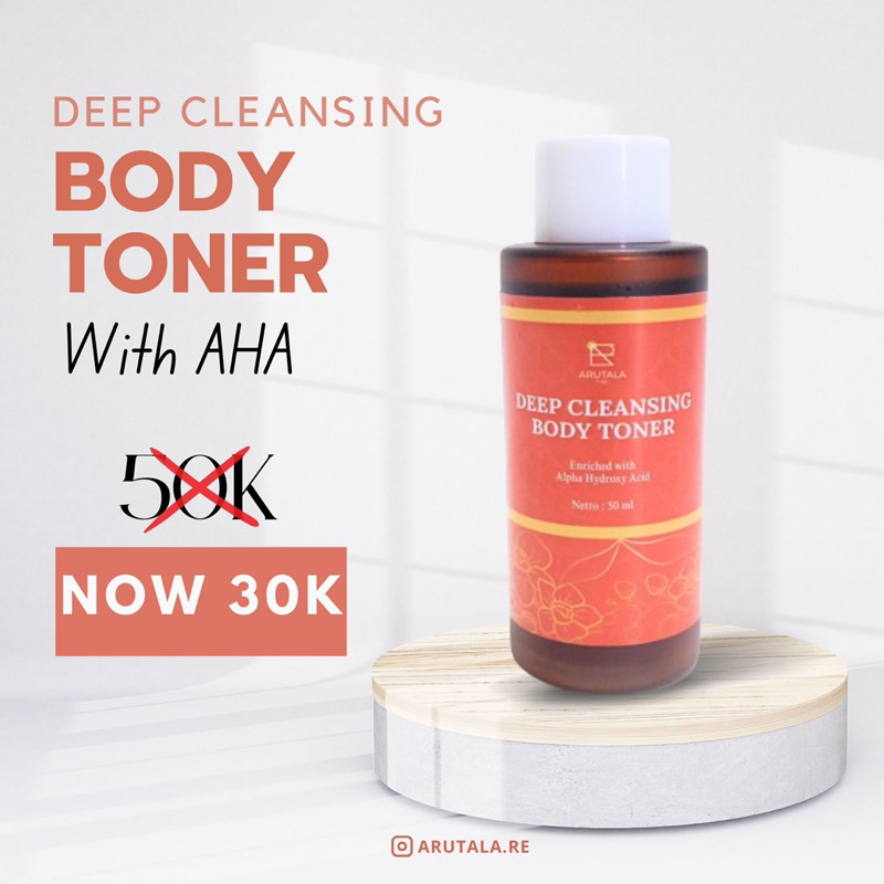 Jual DEEP CLEANSING BODY TONER WITH AHA | Shopee Indonesia