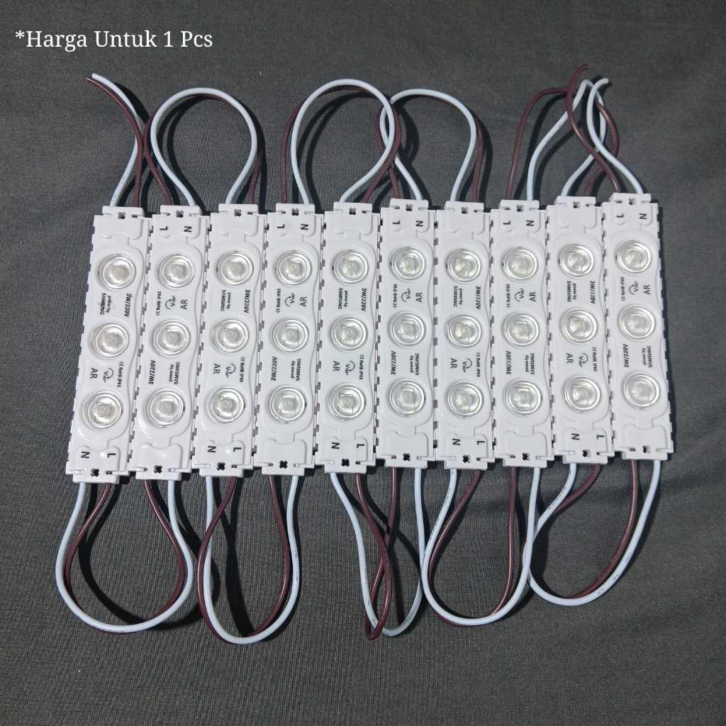 Jual Lampu Led Modul 3 Mata 220V 3 Watt Cahaya Putih dan Warm White | Shopee Indonesia