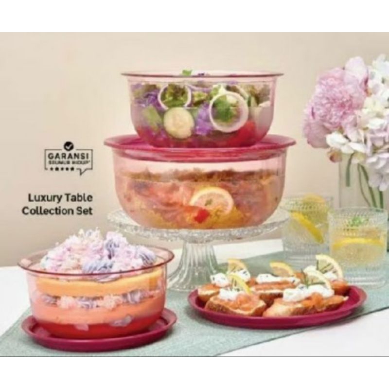 Jual original tupperware luxury table collection | Shopee Indonesia