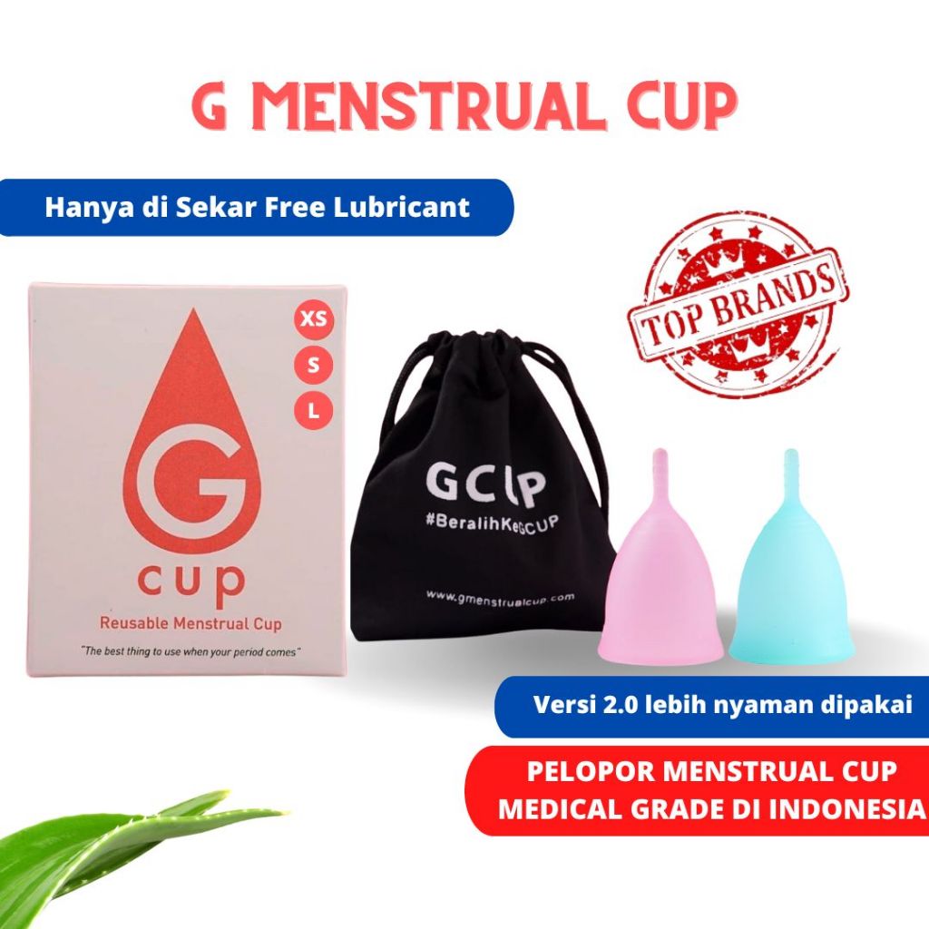 Jual GCUP Girls Menstrual Cup Menscup Extra Small (XS), Small (S ...
