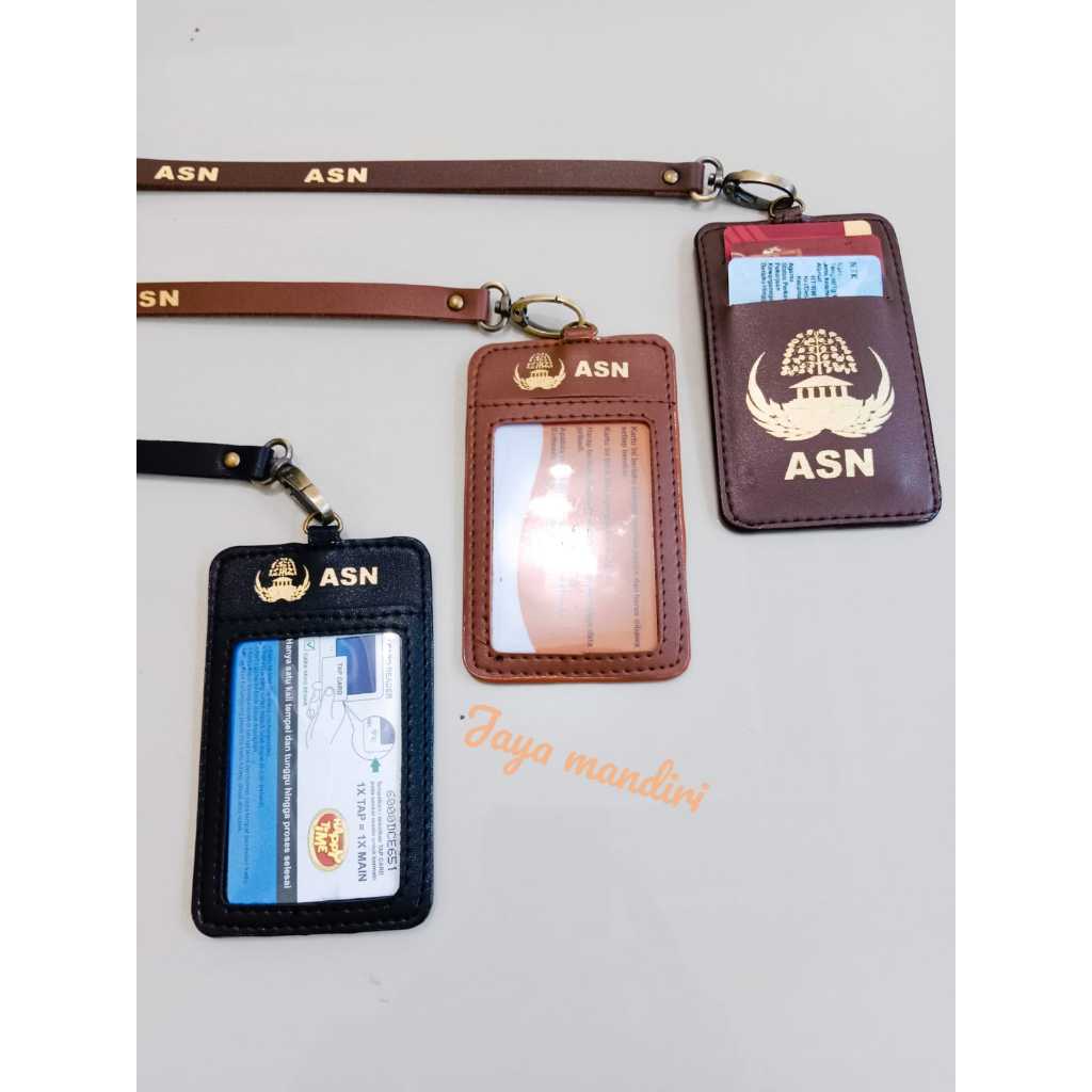 Jual Id Card Kulit ASN Id Card Kulit KORPRI | Shopee Indonesia
