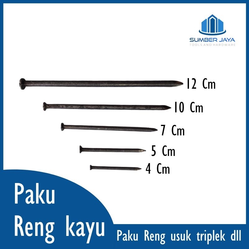 Jual Paku Kayu Paku reng usuk paku triplek per 250 gram atau 1/4 kg ...